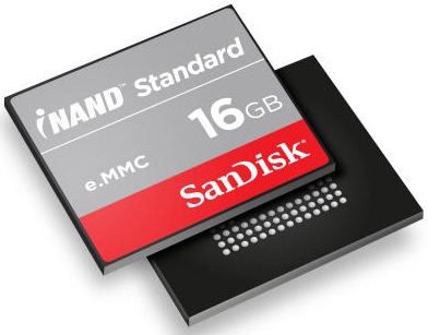 SanDisk Introduces iNAND Standard Embedded Flash Drive (8GB and 16GB ...