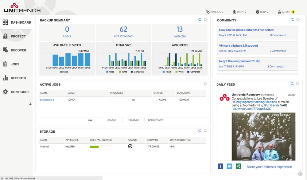 Public Beta Version of Unitrends Free - StorageNewsletter