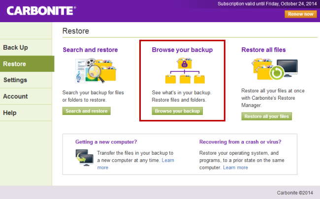 Carbonite Pro for Workstations - StorageNewsletter