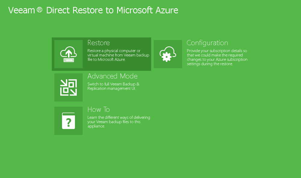 Veeam With Direct Restore to Microsoft Azure - StorageNewsletter