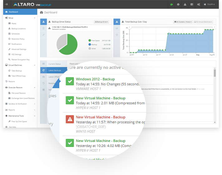 Altaro VM Backup Software V7 for Hyper-V and VMware - StorageNewsletter