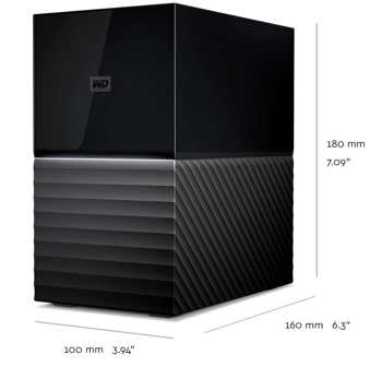 Western Digital My Book Duo RAID Desktop Storage System With USB Type-C ...