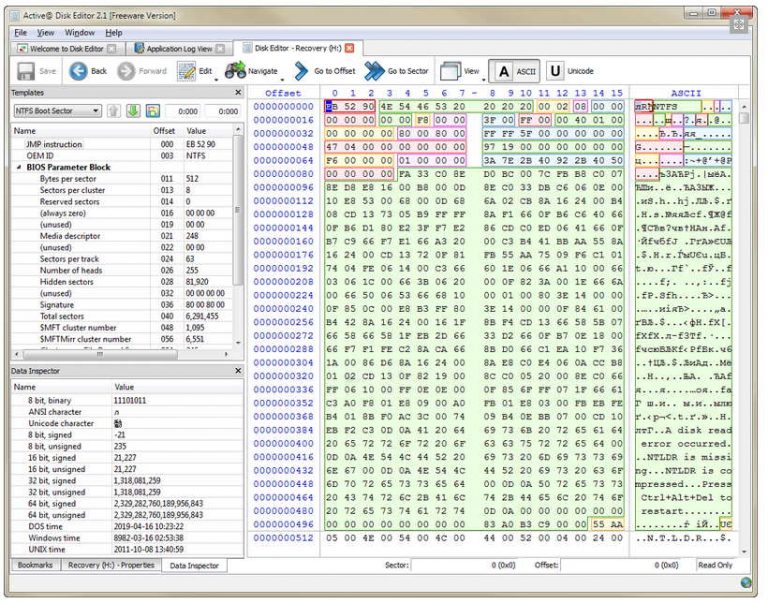 Freeware Active@Disk Editor V.7 Software From LSoft Technologies ...