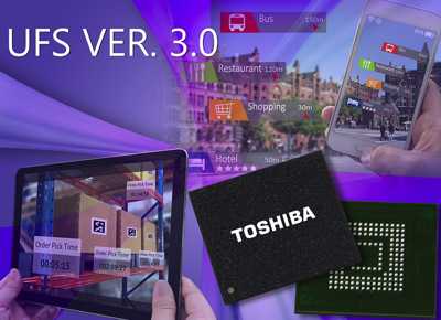 Toshiba Memory Sampling 128GB UFS V3.0 Embedded Flash Memory Devices ...