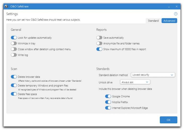 O&O SafeErase V.14 Software for Secure Deletion of Sensitive Data to ...