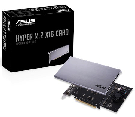 Asus Hyper M.2 X16 Gen 4 Card verfügbar - StorageNewsletter