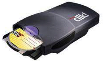 History (1999): Iomega Clik! Shipping in USA - StorageNewsletter