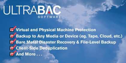 UltraBac V.10.5.1 Backup Software With Continuous Replication for Near ...