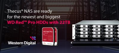 Thecus NAS Ready for 22TB WD Red Pro HDDs - StorageNewsletter