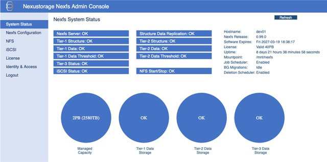 Nexustorage Updates Nexfs SDS Software - StorageNewsletter