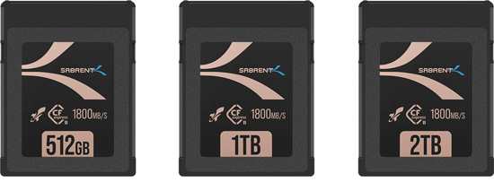 Sabrent 2TB Rocket CFX Type B Memory Card with Dual PCIe 3.0 Lanes ...
