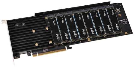Sonnet with Up to 64TB M.2 8x4 Silent Gen4 PCIe Card Featuring 8 NVMe M ...