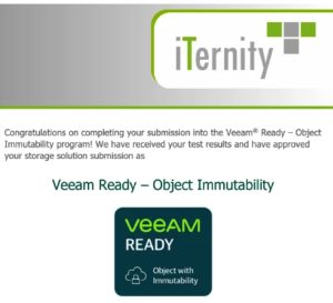Veeam Technology Alliance Partner iTernity validiert - StorageNewsletter