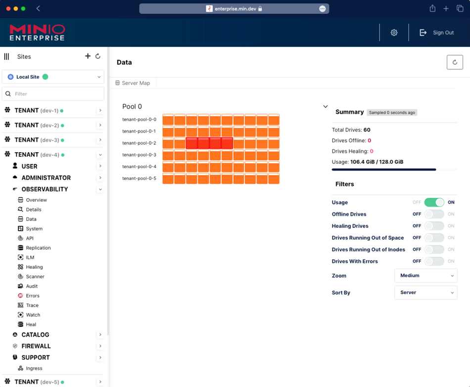 Minio Enterprise Object Store With Features Designed For Exascale Data