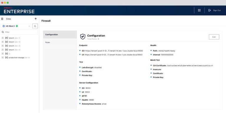 Minio Enterprise Object Store With Features Designed For Exascale Data