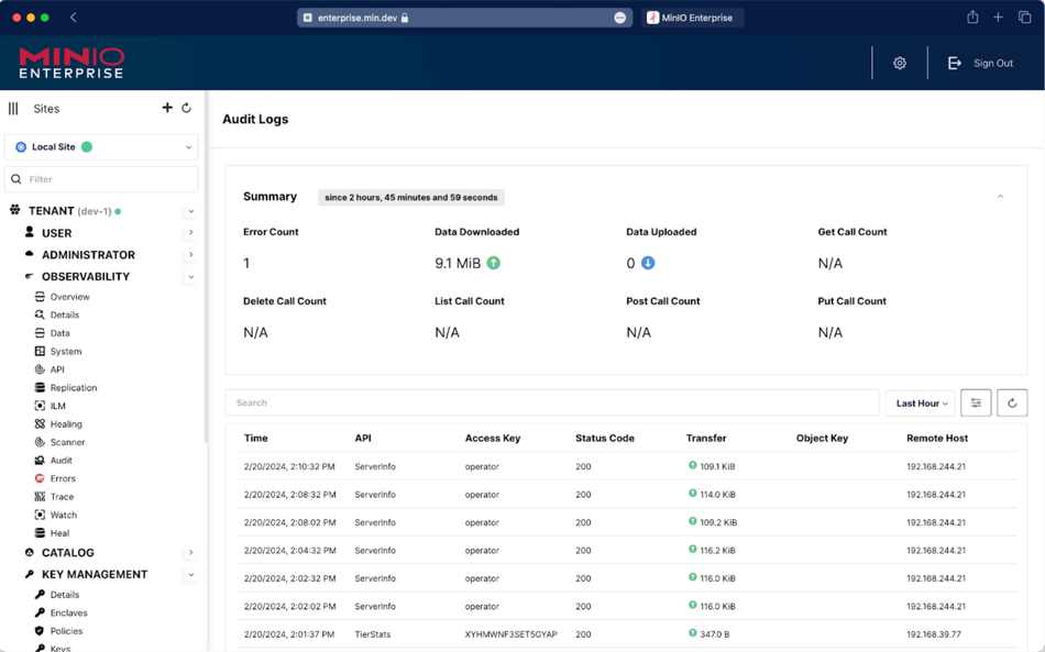 Minio Enterprise Object Store With Features Designed For Exascale Data