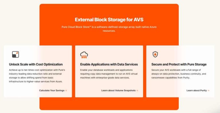 Pure Storage Introduces External Block Storage for Azure VMware Solution - StorageNewsletter