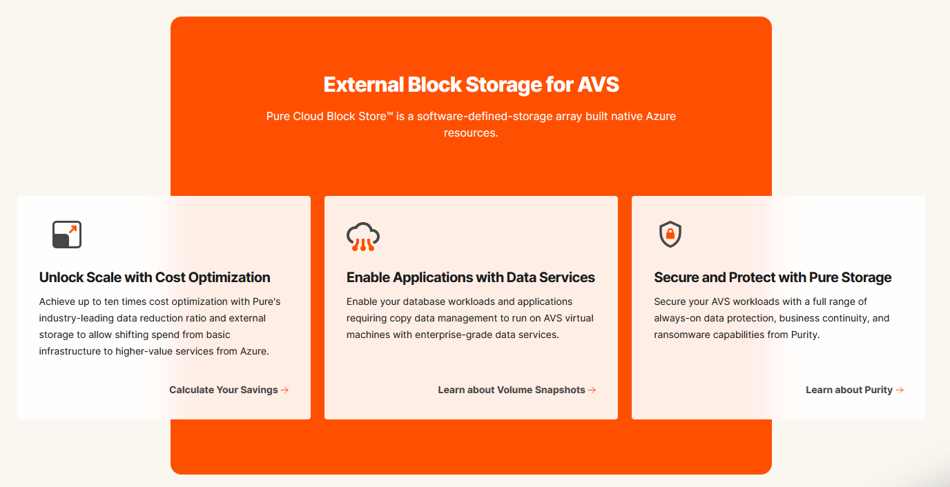 Pure Storage Introduces External Block Storage for Azure VMware Solution - StorageNewsletter