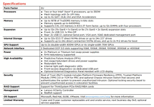 Lenovo ThinkSystem 2U SR850 V4 and 4U SR860 V4 Servers with Xeon 6700 ...