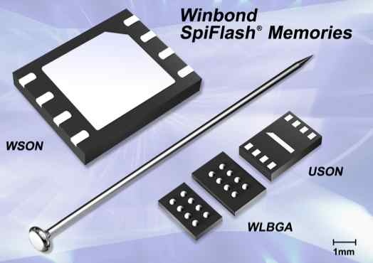 Winbond: Tiny USON (2x3x0.55mm) SpiFlash Memories - StorageNewsletter